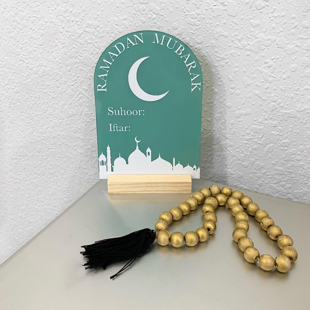 Days of Ramadan Arch Acrylic Sign - Etsy