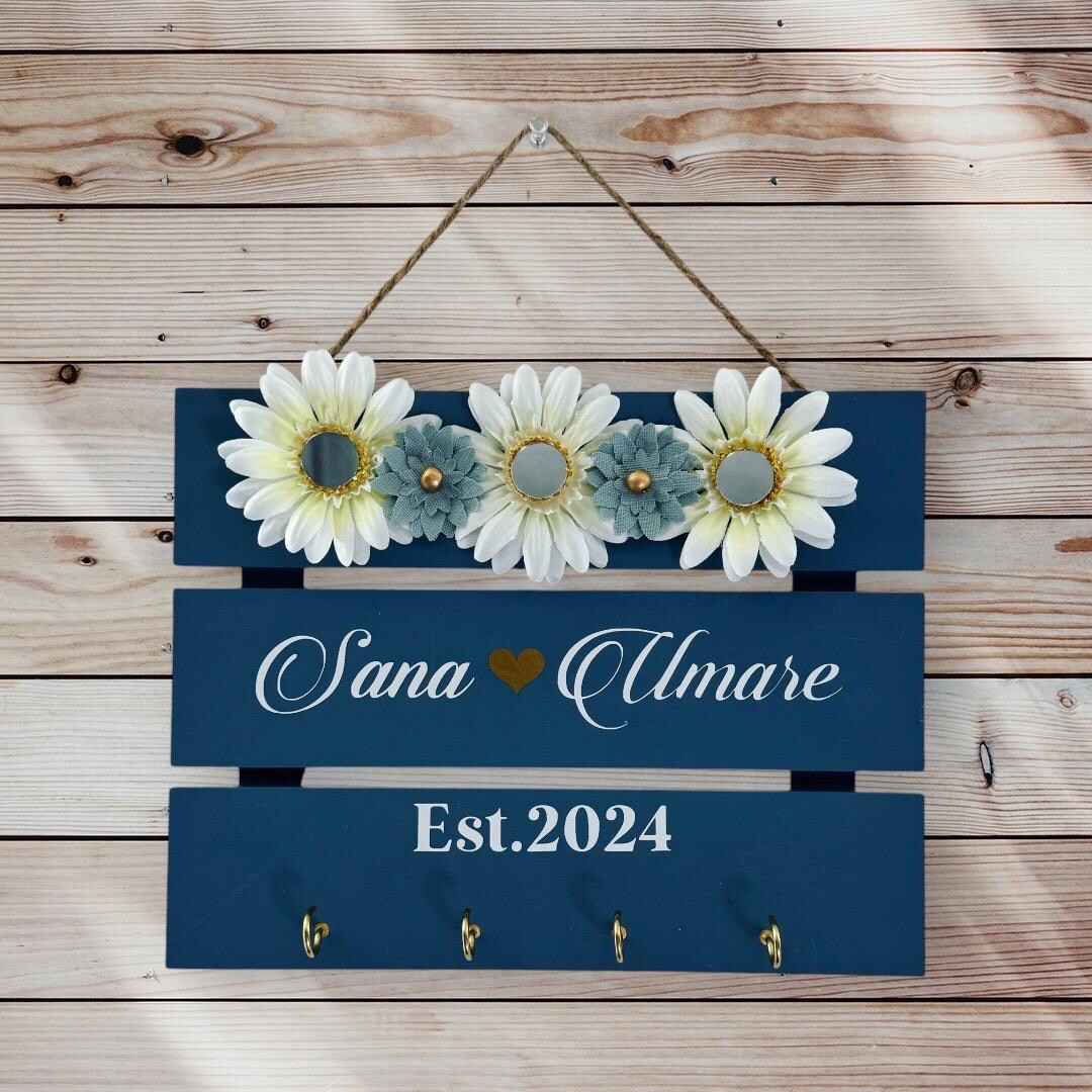 Personalized Wooden Key Holder - Etsy