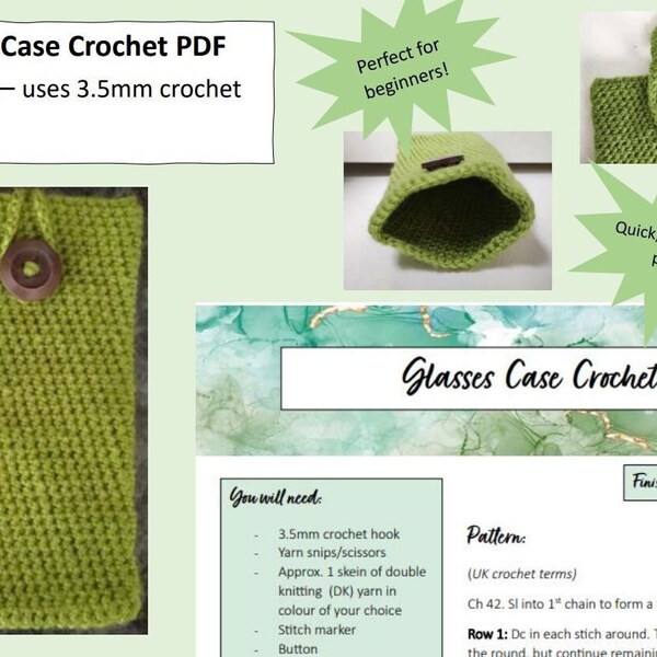 Crochet Glasses Case - Etsy