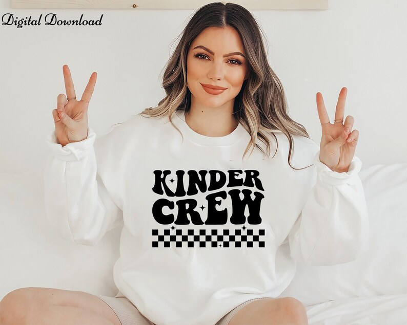 Kinder Crew Svg Png, Kindergarten Svg, Kinder Shirt Svg, Kinder Crew ...