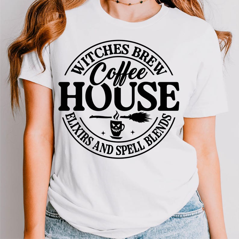 Witches Brew Coffee House SVG, Halloween Witch Svg, Funny Halloween Svg ...
