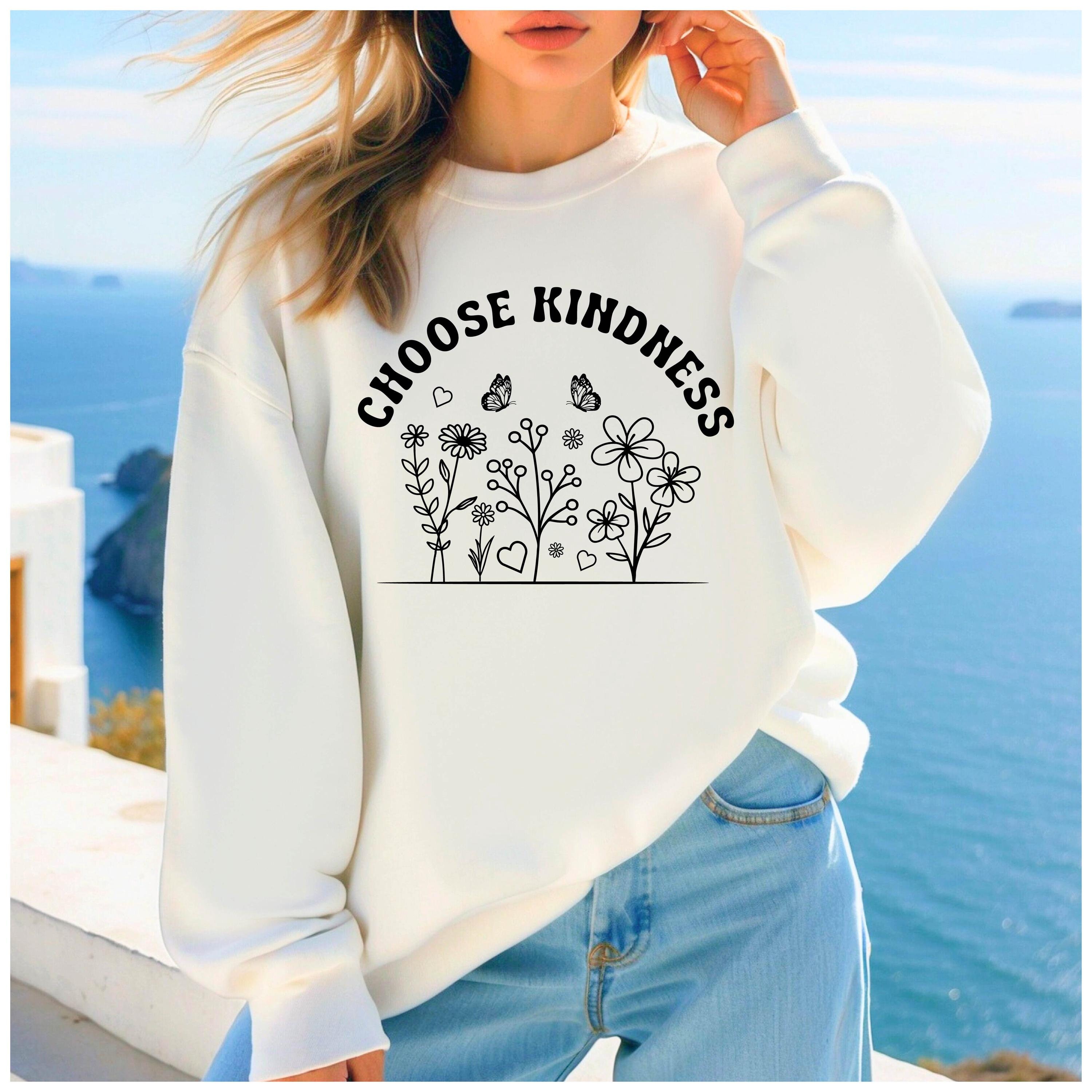 Choose Kindness Flower SVG PNG, Inspirational Svg, Kind Vibes Svg, Self ...