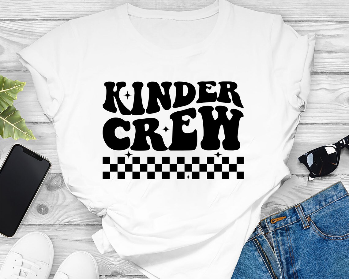 Kinder Crew Svg Png, Kindergarten Svg, Kinder Shirt Svg, Kinder Crew ...
