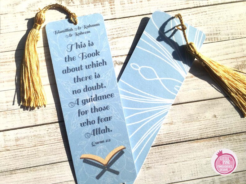 Quranic Verse Bookmark - Islamic Bookmark - Quran Bookmark - Islamic ...