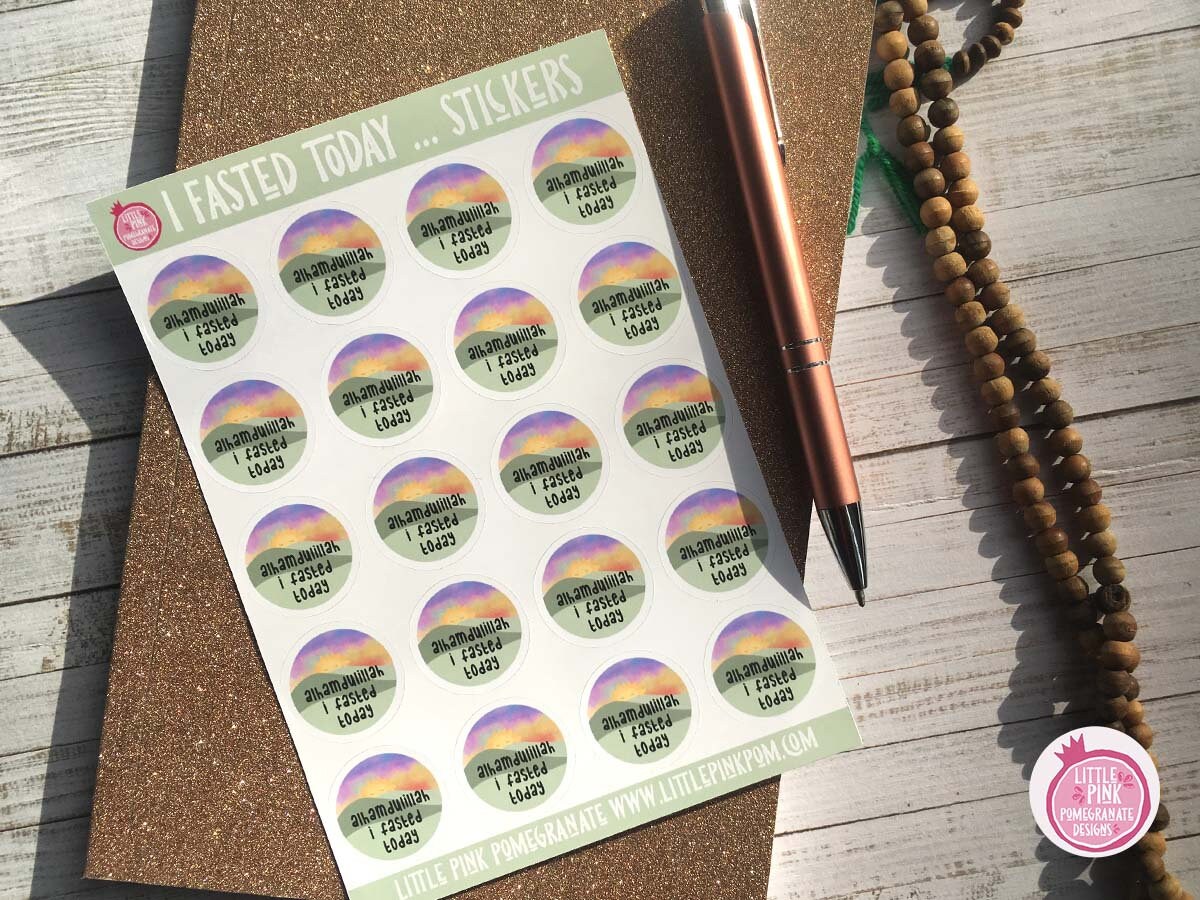 Embellishments Stickers Ramadan Stickers I'm fasting sticker for kids ...