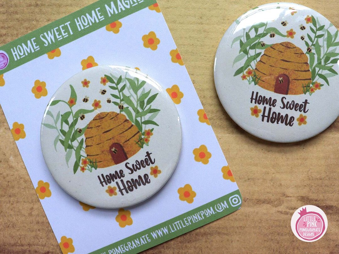 Home Sweet Home Magnet - New Home Magnet - Bee Magnet - New Home Gift ...