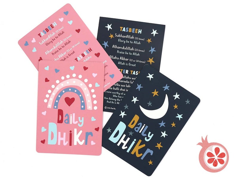 Dhikr Card & Tasbeeh Gift Set - Tasbeeh - Dhikr Cards - Islamic Gifts ...