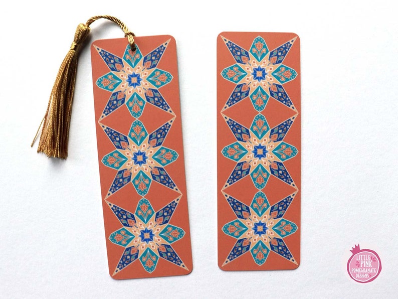 Islamic Art Inspired Bookmark Geometric Pattern Bookmark | Etsy UK