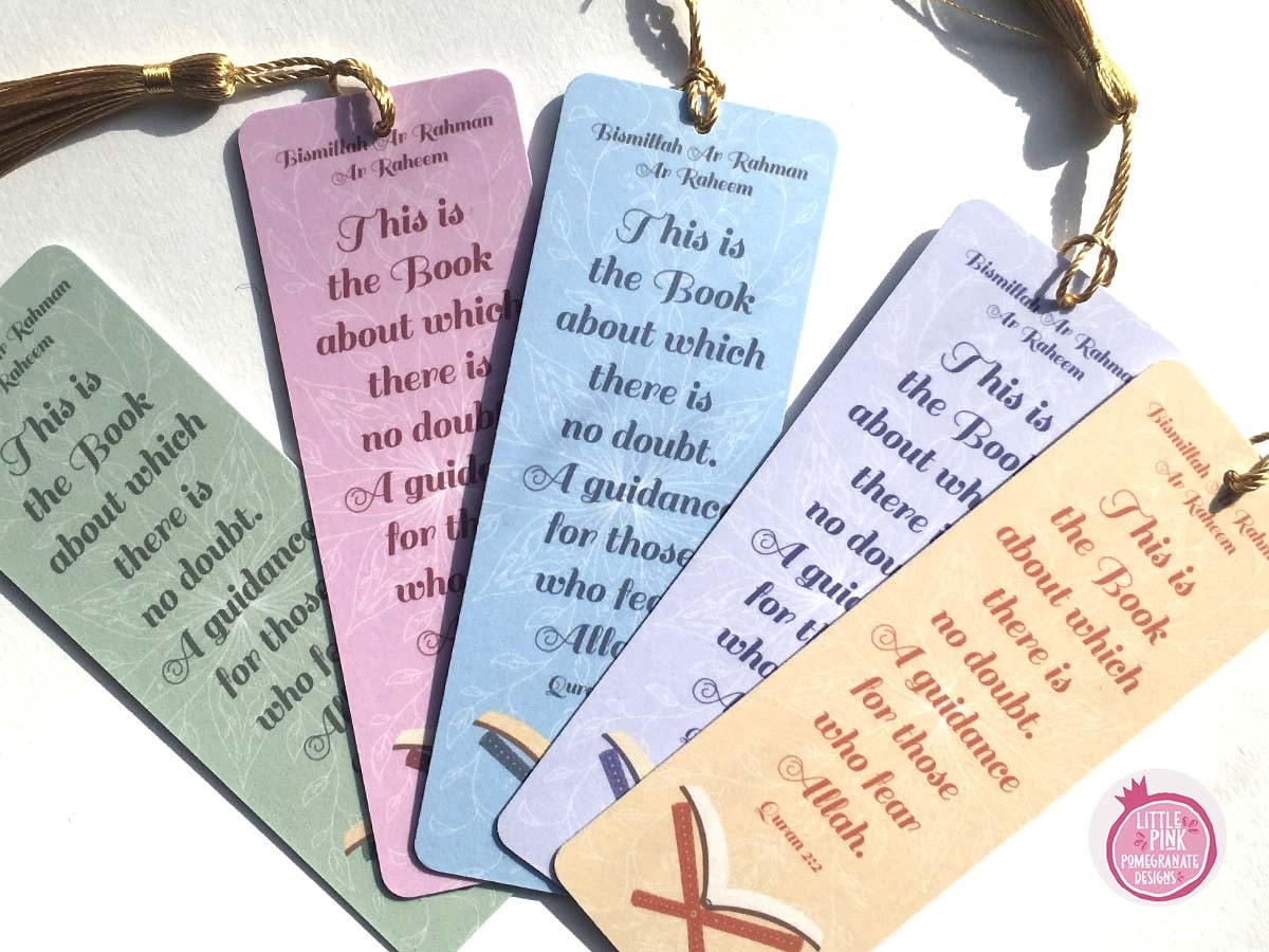 Quranic Verse Bookmark Islamic Bookmark Quran Bookmark | Etsy