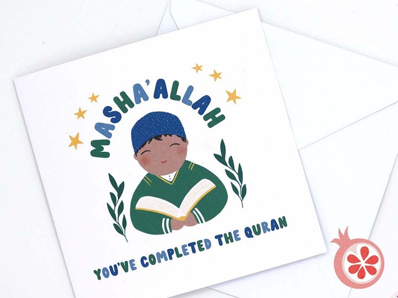 Completing Quran Card Islamic Cards Muslim Cards - Etsy