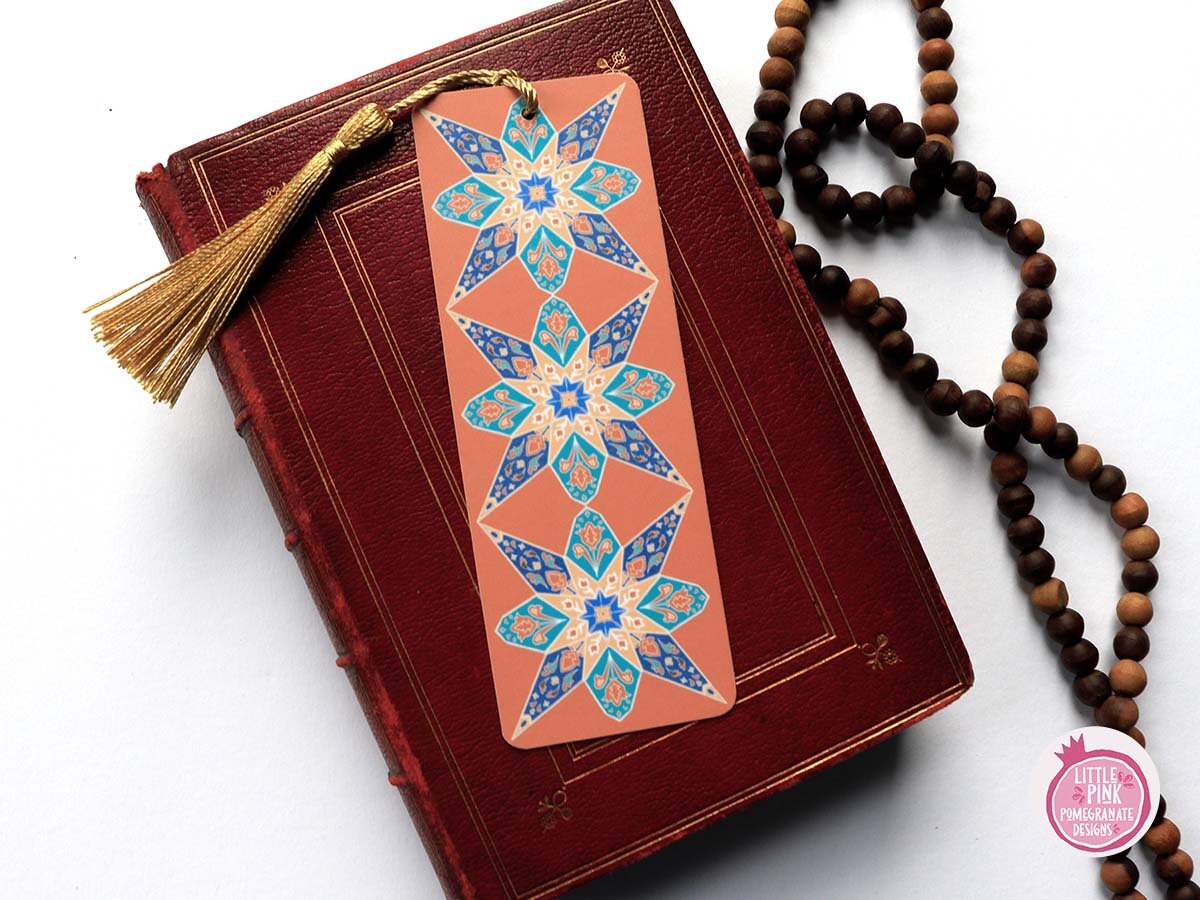 Islamic Art Inspired Bookmark Geometric Pattern Bookmark | Etsy UK