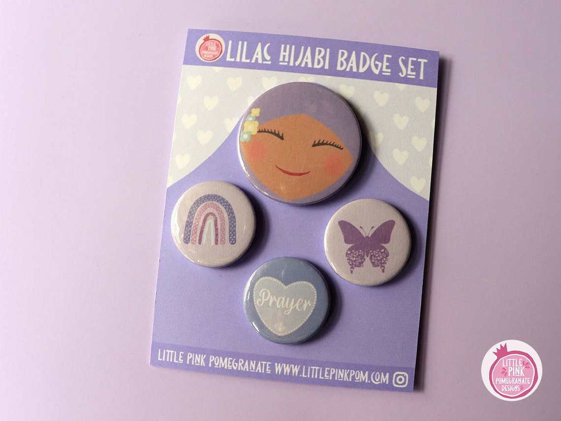 Hijabi Pin Badge Set Hijabi Gift Islamic Gift Muslimah - Etsy UK