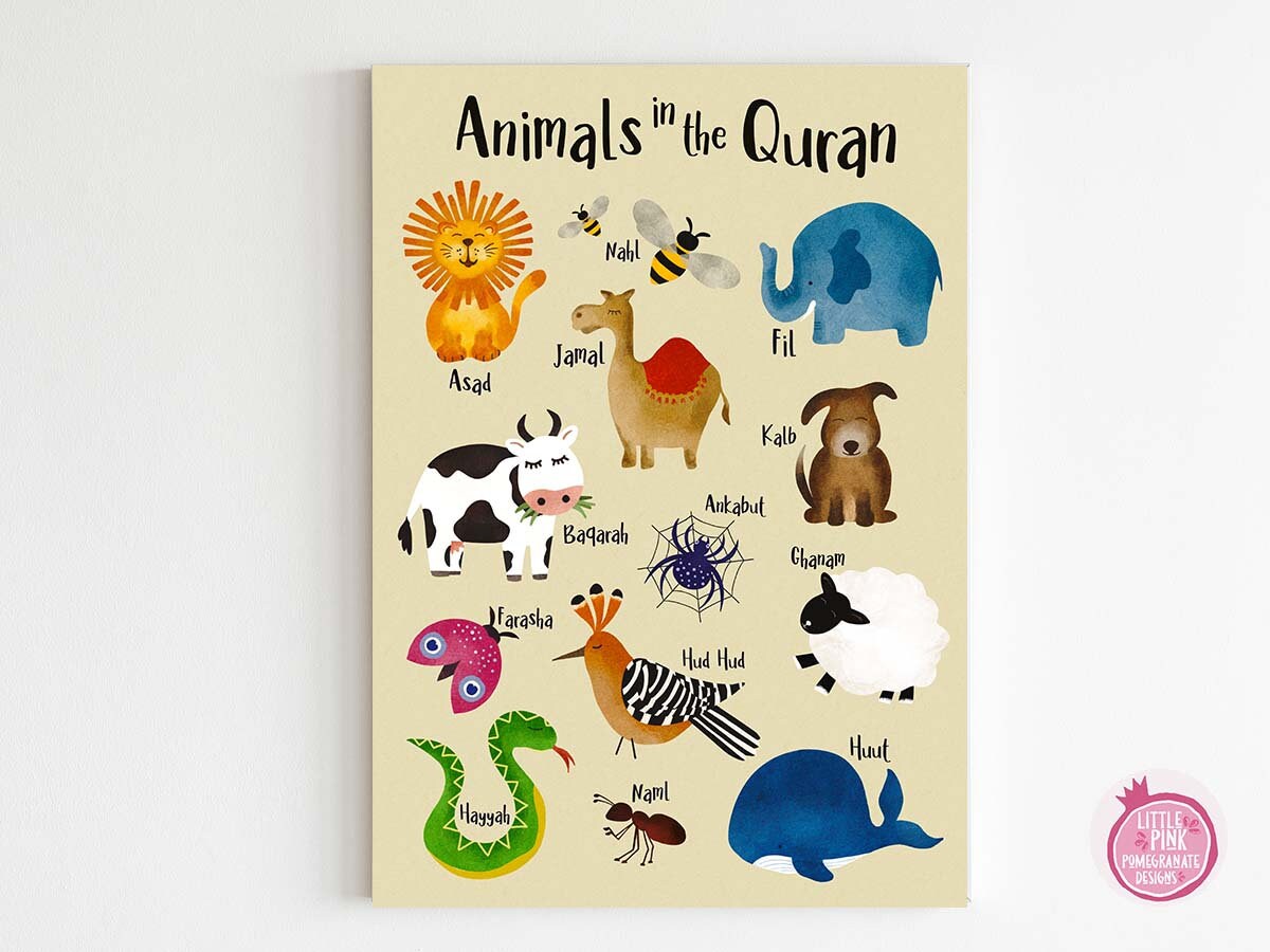 Animals in the Quran Archival Art Print FRAME NOT INCLUDED | Etsy