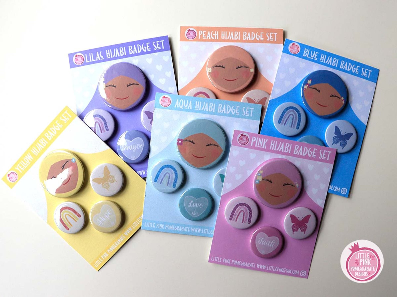 Hijabi Pin Badge Set Hijabi Gift Islamic Gift Muslimah - Etsy UK