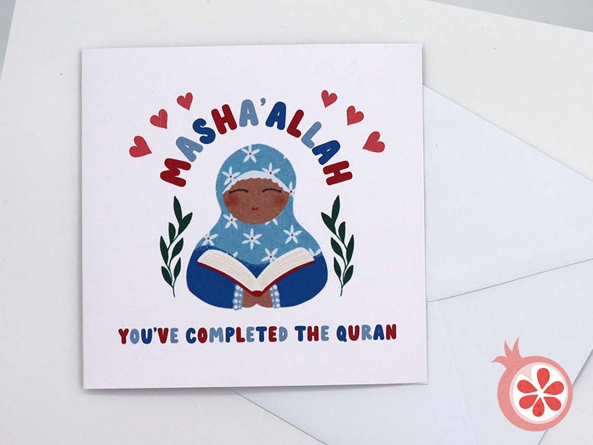 Completing Quran Card Islamic Cards Muslim Cards - Etsy UK