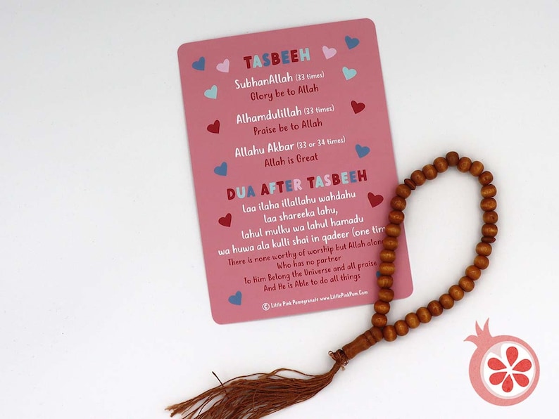 Dhikr Card & Tasbeeh Gift Set - Tasbeeh - Dhikr Cards - Islamic Gifts ...