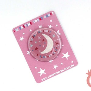 Pink Moon Fasting Today Badge - Ramadan Badge - Islamic Fasting Badge ...