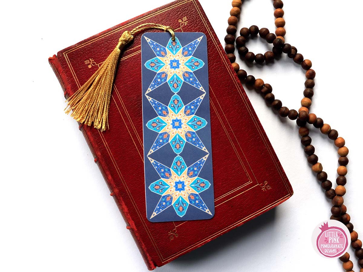 Islamic Art Inspired Bookmark Geometric Pattern Bookmark | Etsy UK