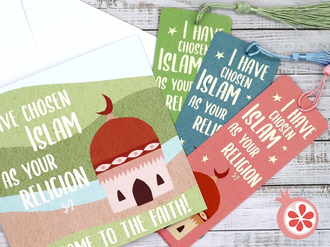 New Muslim Card & Bookmark Gift Set - Muslim Revert Card - Mulsim ...