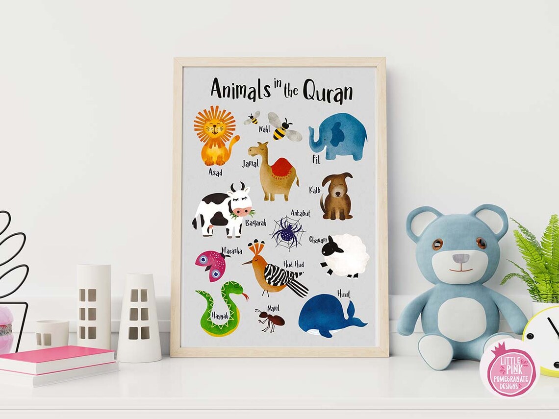 Animals in the Quran Archival Art Print FRAME NOT INCLUDED | Etsy
