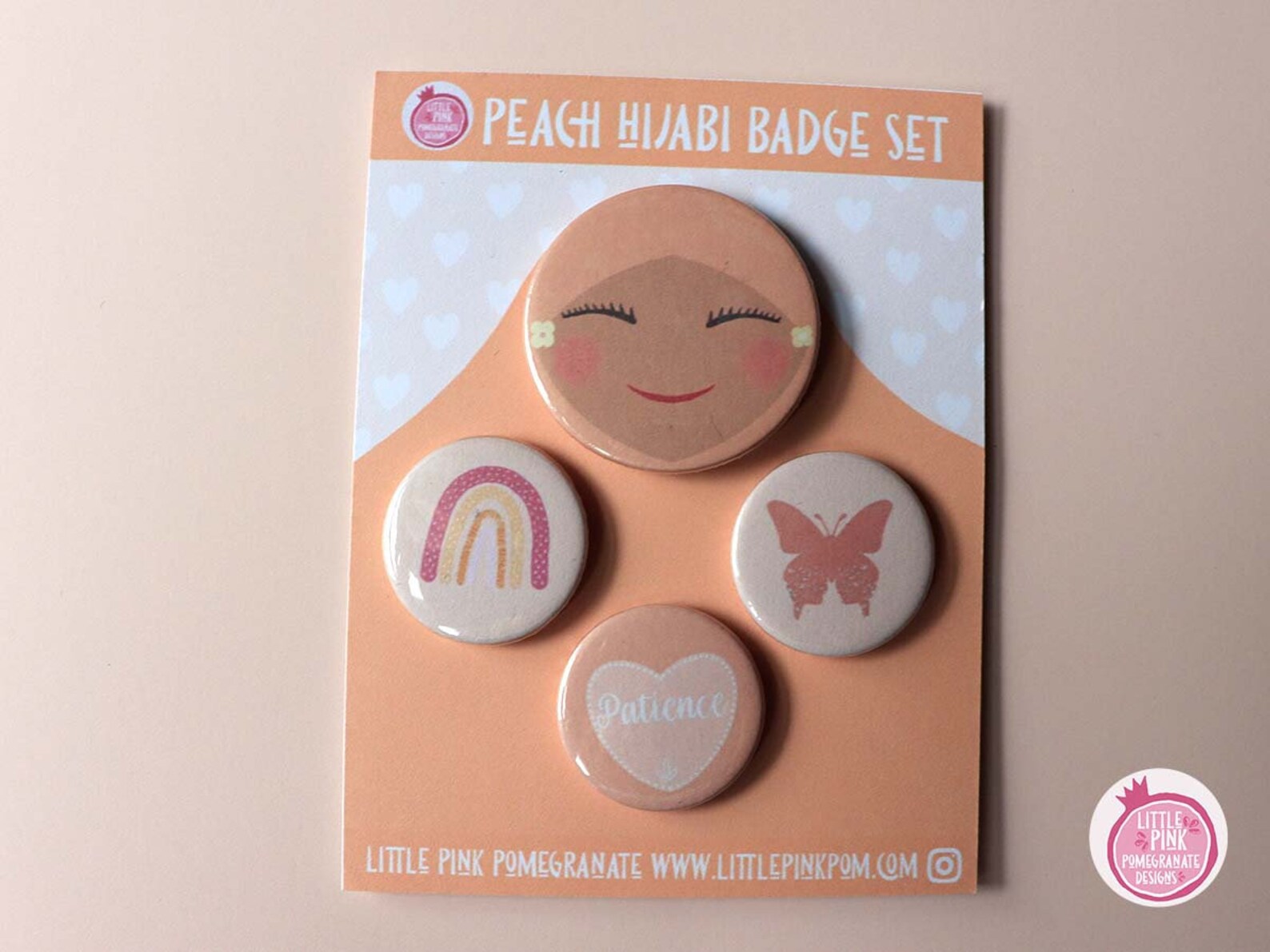 Hijabi Pin Badge Set - Hijabi Gift - Islamic Gift - Muslimah Gift - Pin ...
