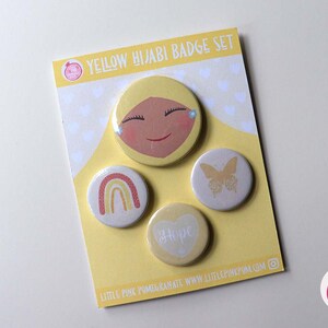 Hijabi Pin Badge Set - Hijabi Gift - Islamic Gift - Muslimah Gift - Pin ...