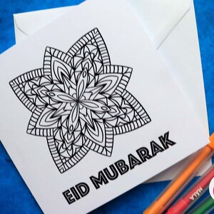 Colour-in Eid Card Pack - Ramadan Activity - Eid Cards - DIY Eid Cards ...