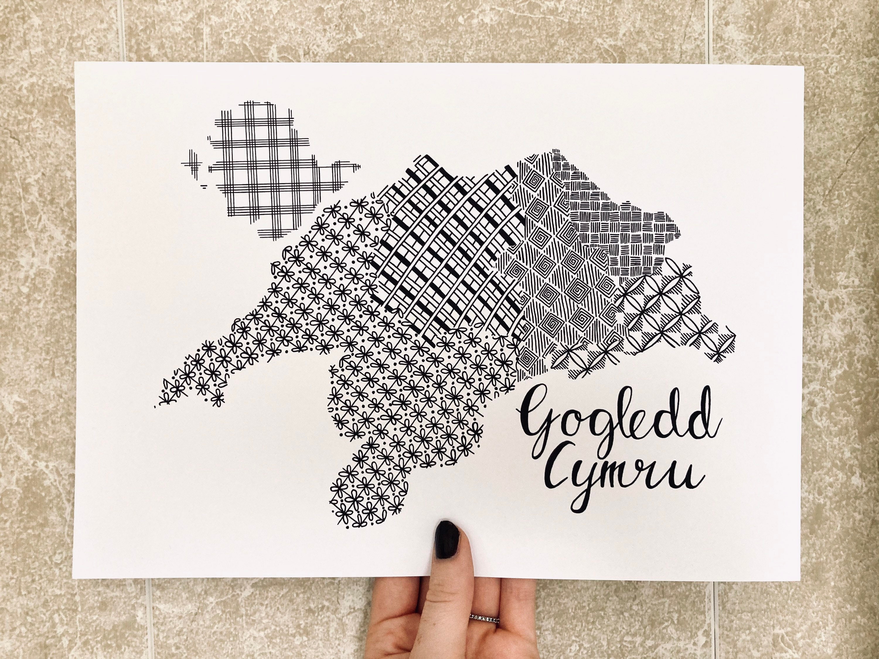 Map Gogledd Cymru / North Wales Map - Etsy