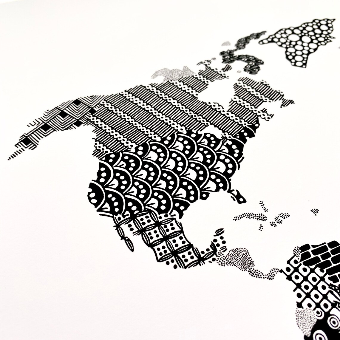 Map Or Byd / Map of the World - Etsy Canada