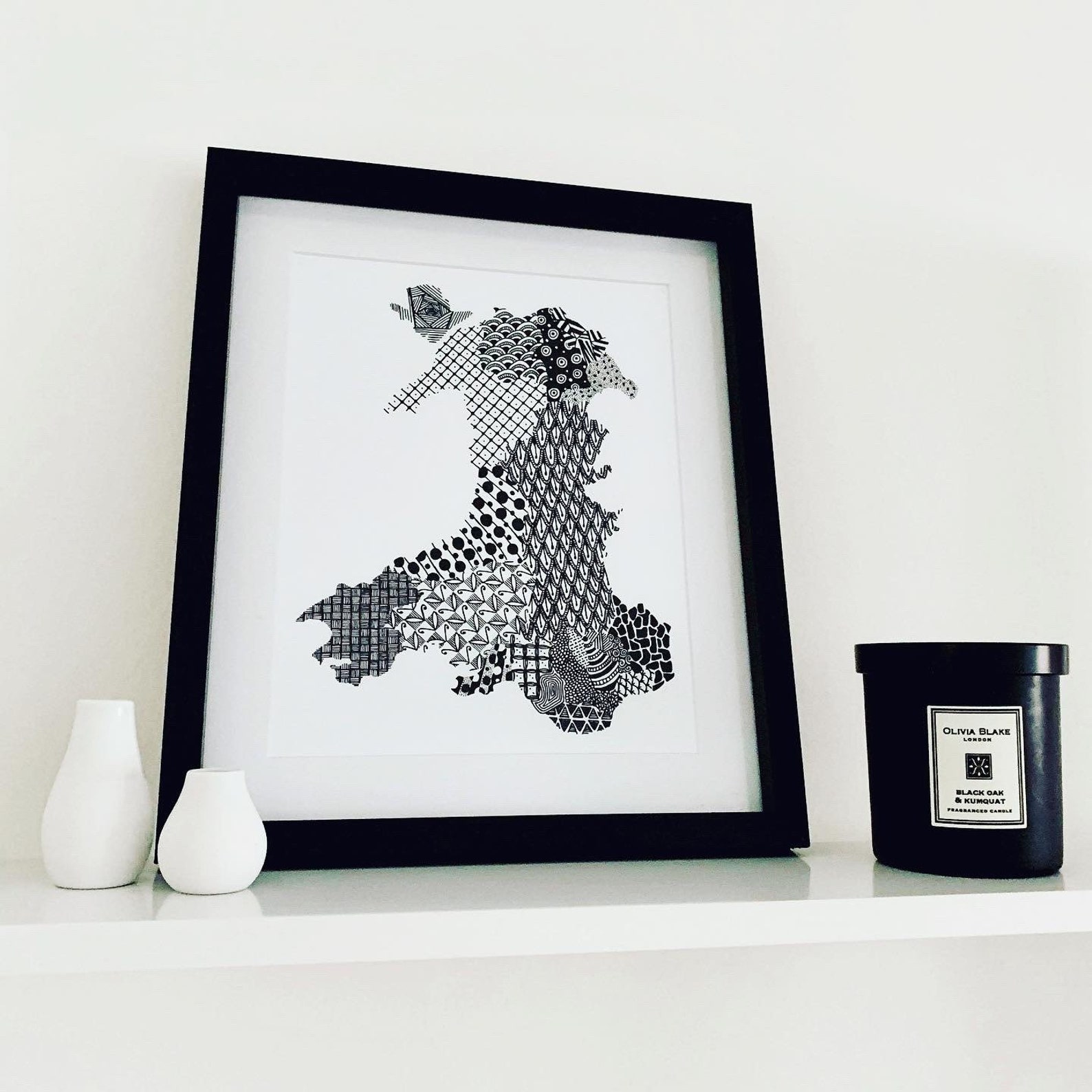 Map O Gymru / Wales Map - Etsy