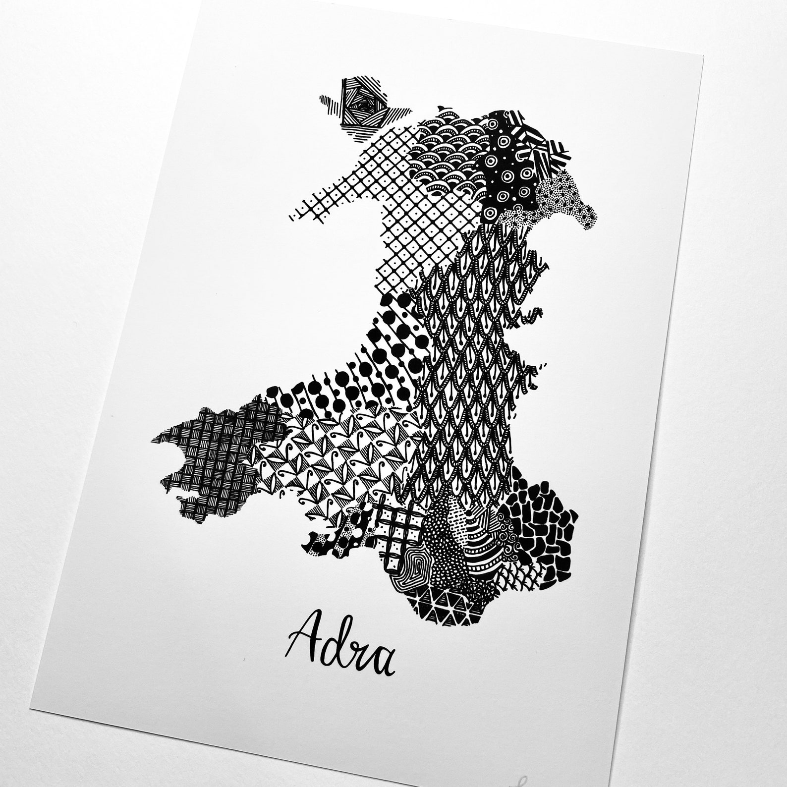 Map O Gymru / Wales Map - Etsy