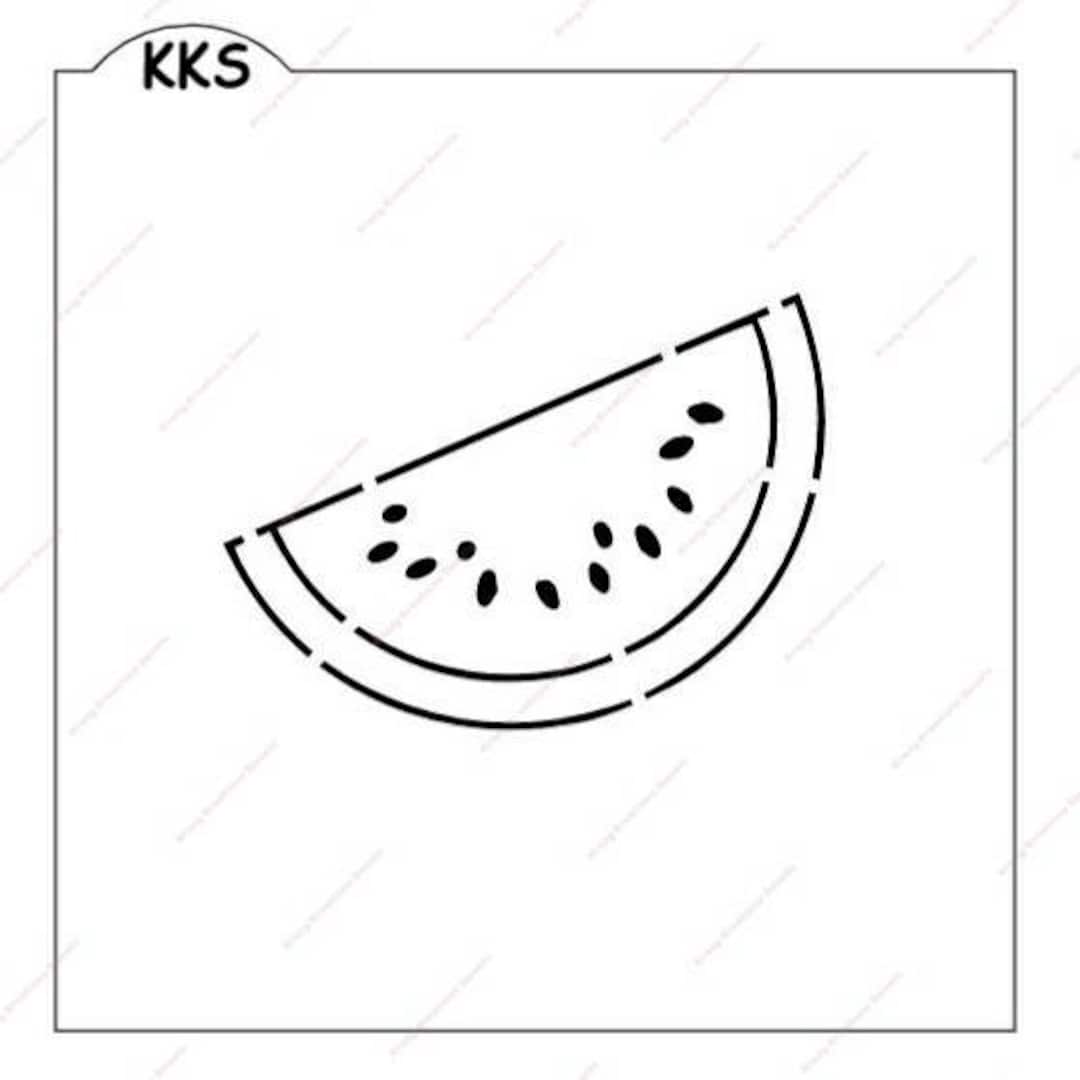 Watermelon Slice Cookie Stencil, Cookie Decorating, Crafting ...