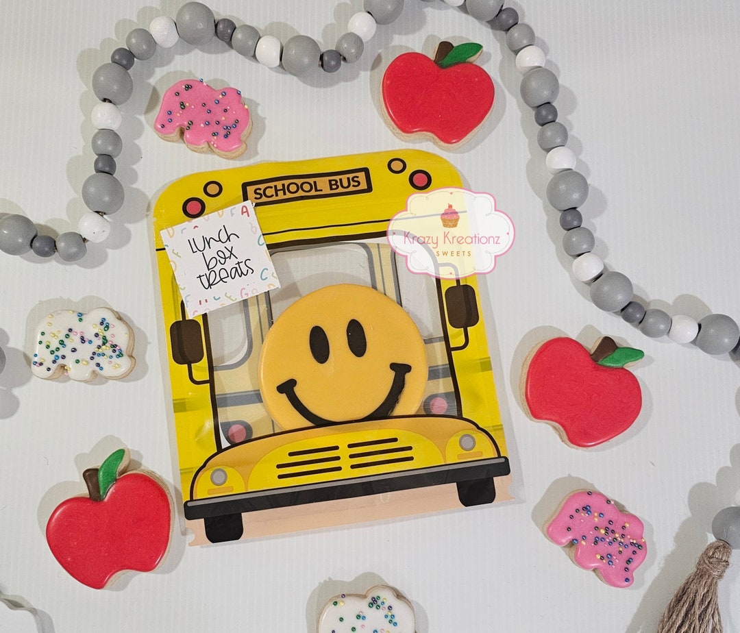 School Bus Cookie Bag, Back to School, Lunch Box Treat - Etsy