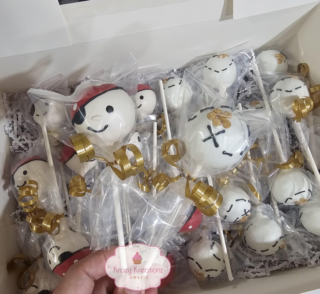 Pirate & Treasure Map Cake Pops - Etsy UK