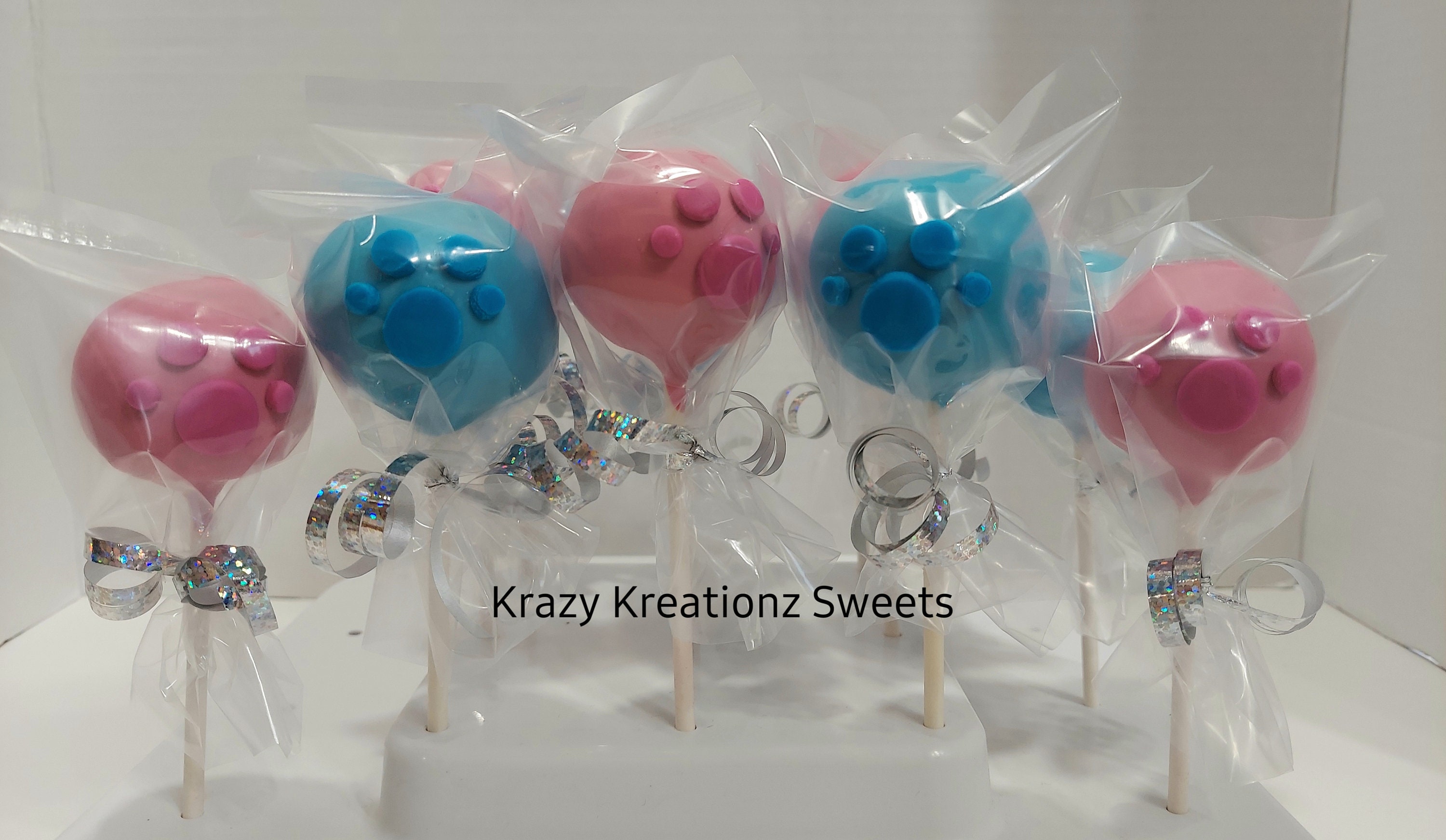 Paw Print Cake Pop - Etsy