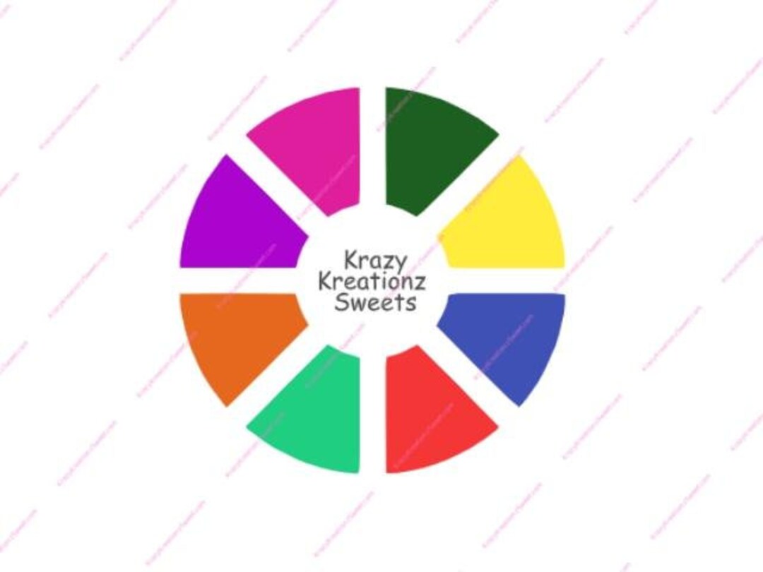 Color Wheel Edible Paint Palette Paint Your Own Cookie PYO - Etsy