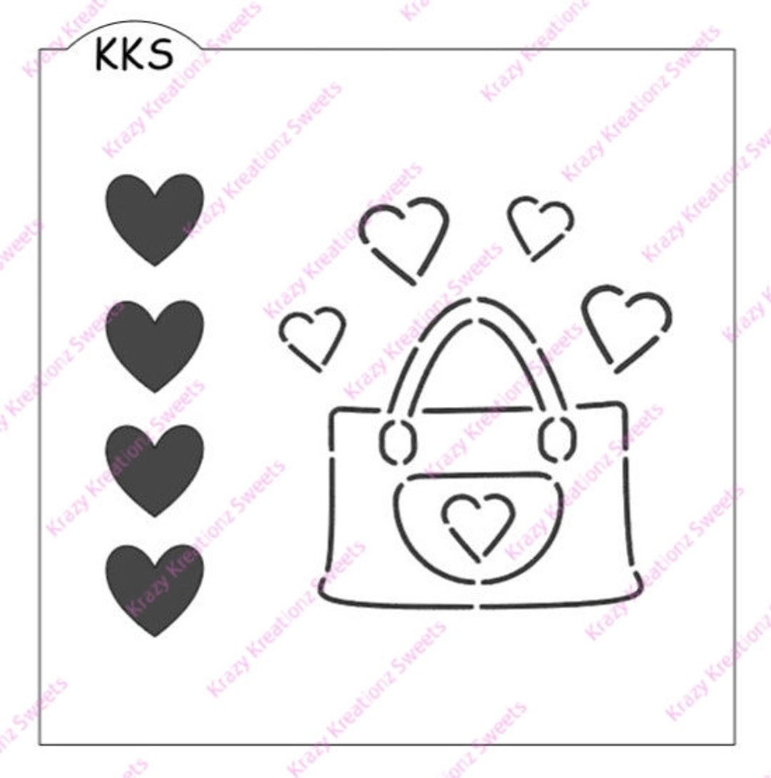 Paint Your Own Pocketbook Palette Stencil, Paint Your Own Cookie ...