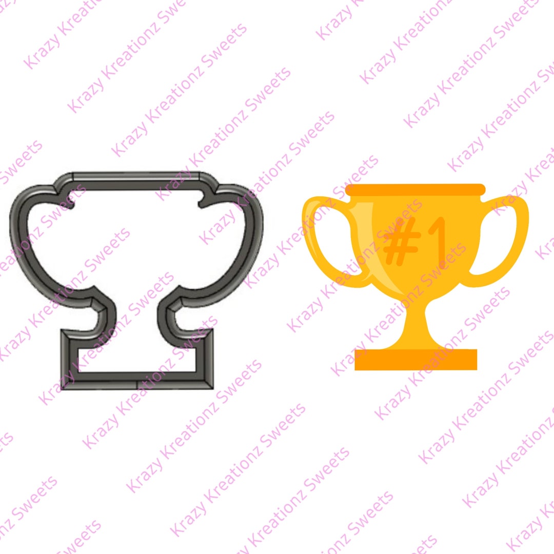 Number 1 Dad Trophy Cookie Cutter, Father's Day - Etsy