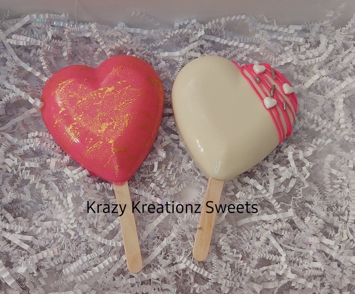 Heart Cakesicles | Etsy