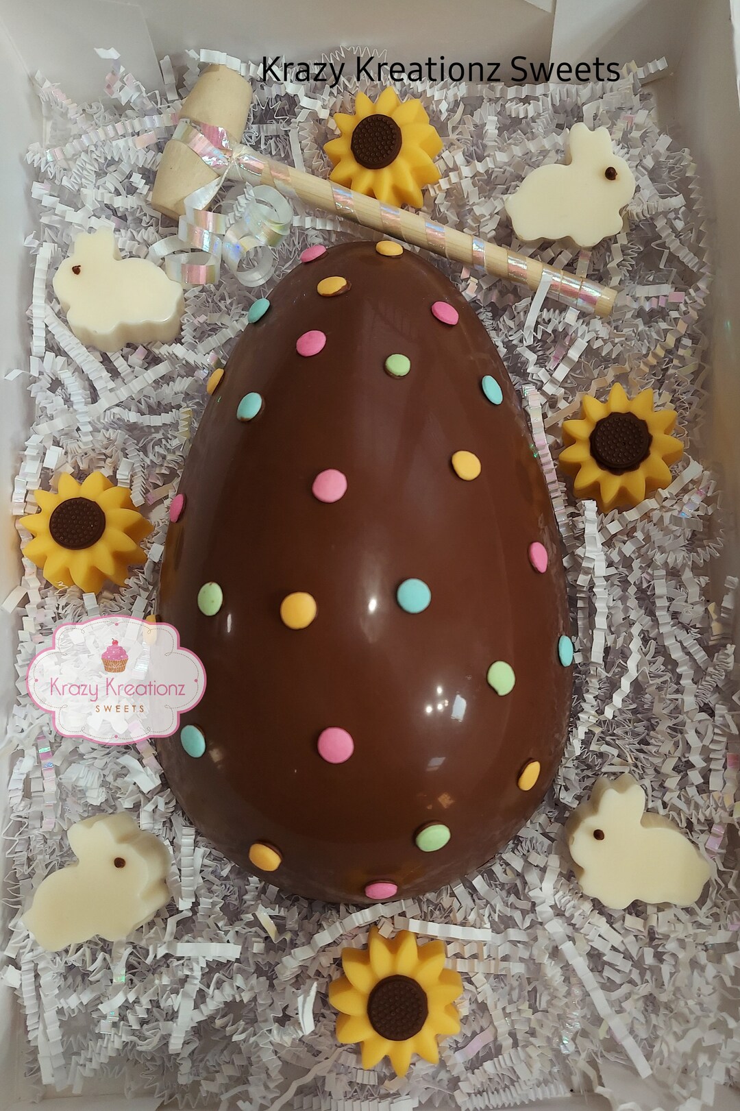 Breakable Easter Egg & Chocolate Treat Box - Etsy