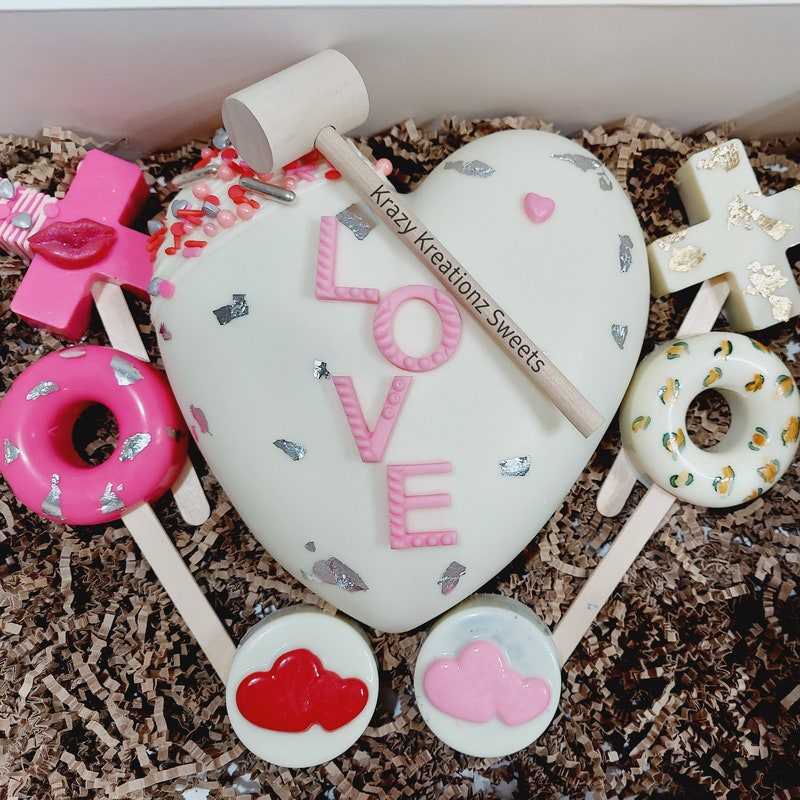 Chocolate Breakable Heart - Etsy