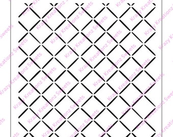 Diamond Cake Stencil - Etsy