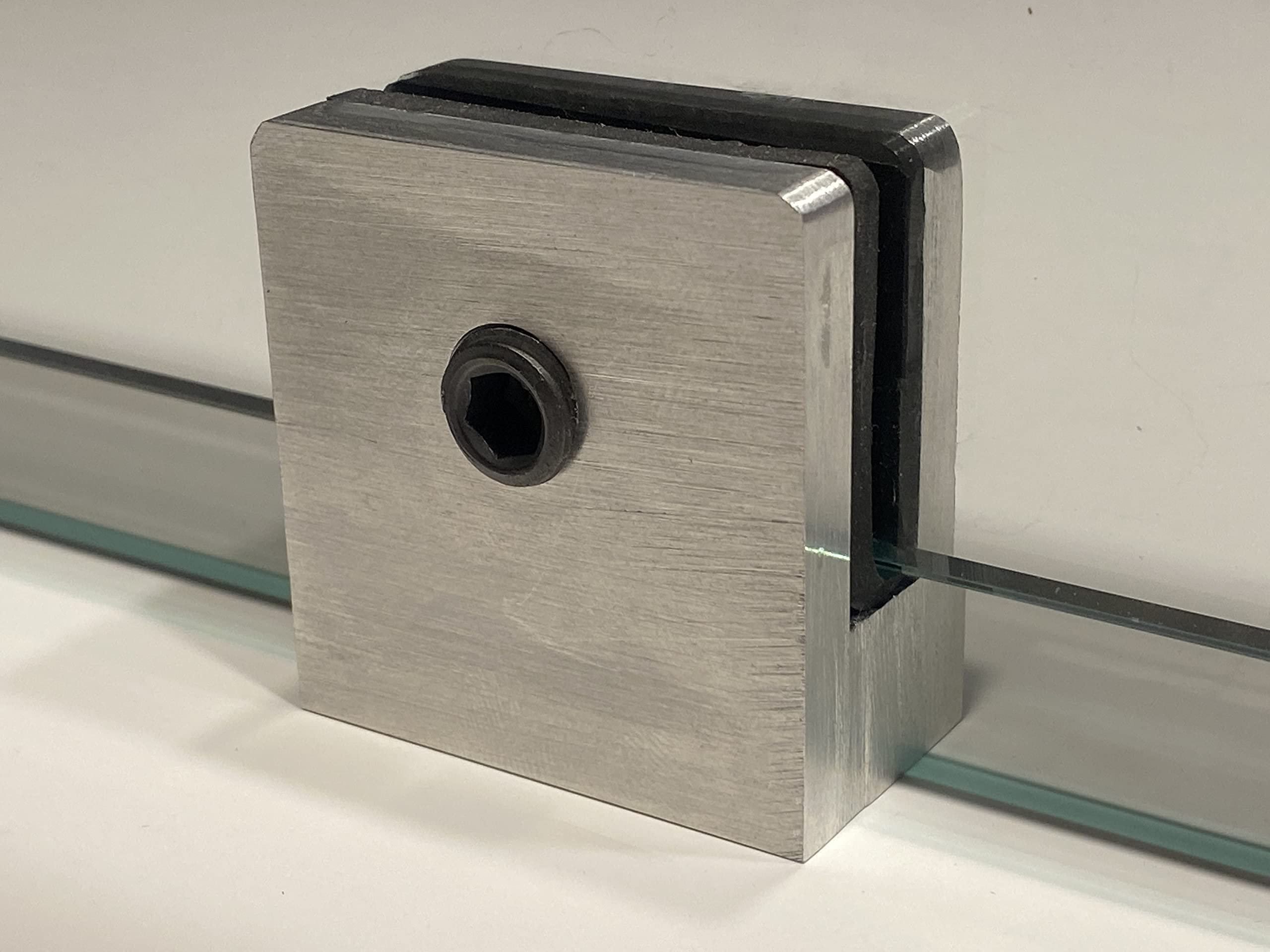 US Made Glass Clamp for Glass or Acrylic Fences, Partitions, Pet ...