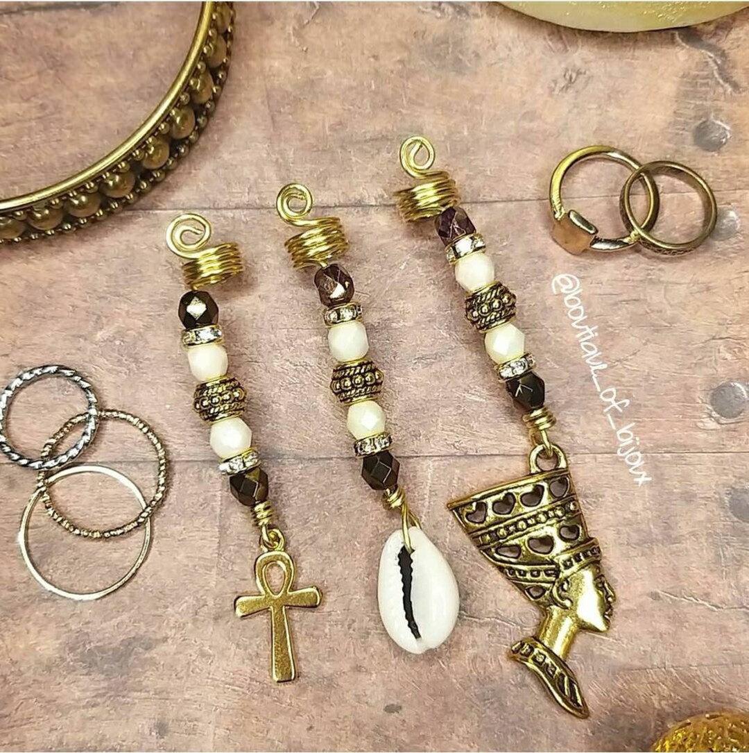 Rhinestones Gold Royalty Locs & Braids Accessories - Etsy
