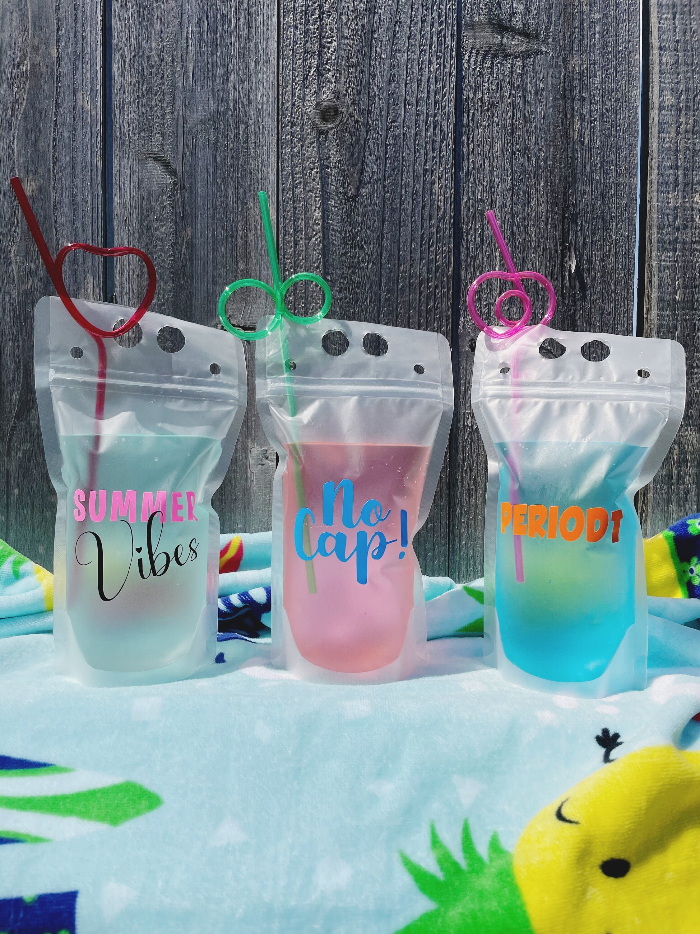 Customized Drink Pouch for Adults Drink Bag Periodt No CAP - Etsy