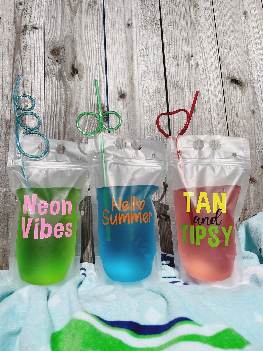 Drink Pouch, Bachelorette Drink Pouch, Personalized Drink Pouch, Booze ...