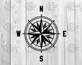 Nautical Compass Star Guide Life Country Vinyl Decal Truck Country ...