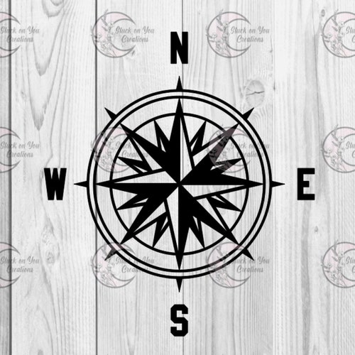 Nordic Compass Decal Viking Compass Vinyl Sticker Iceland - Etsy