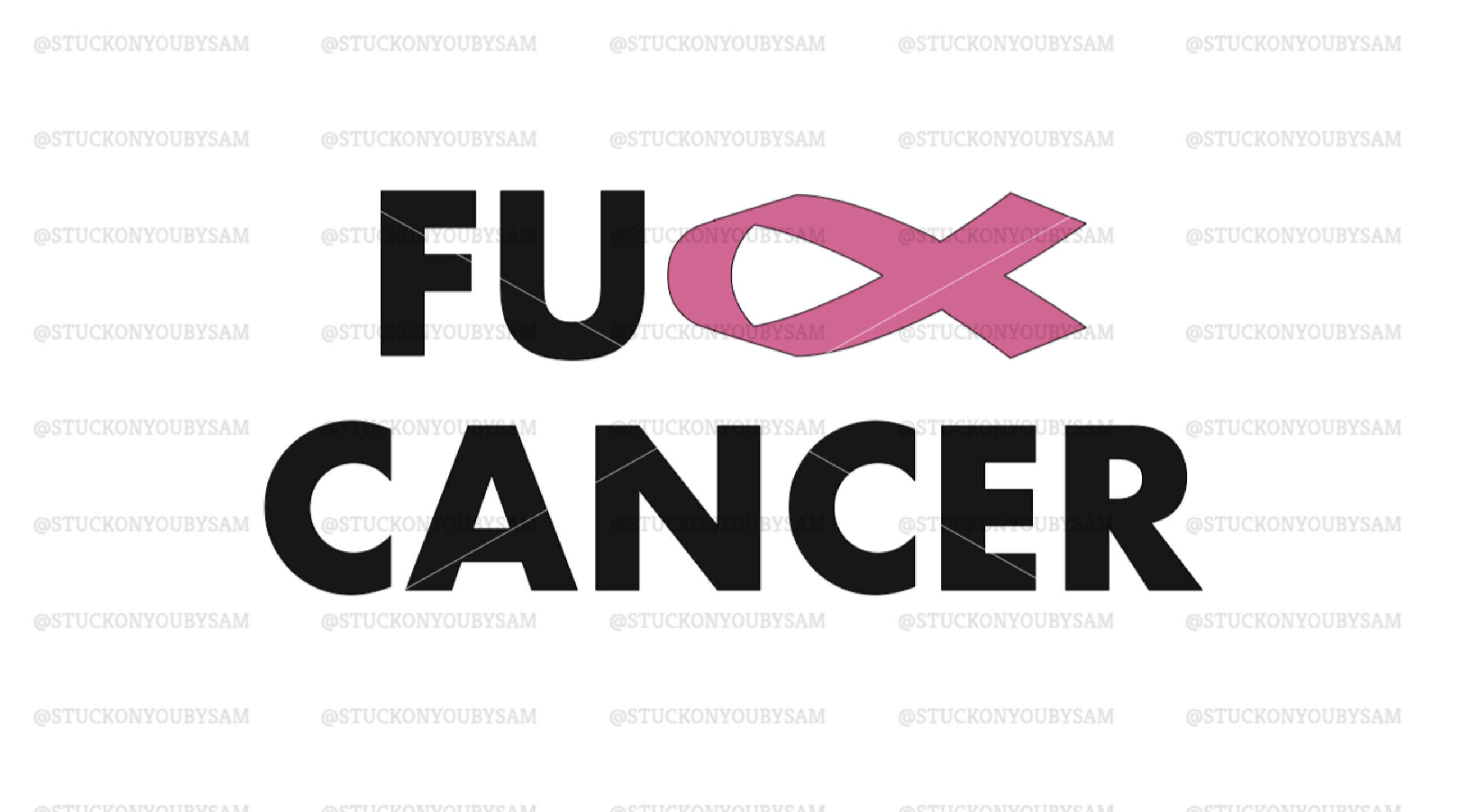 F Cancer Bumper Sticker / Vinyl Car Decal | Etsy