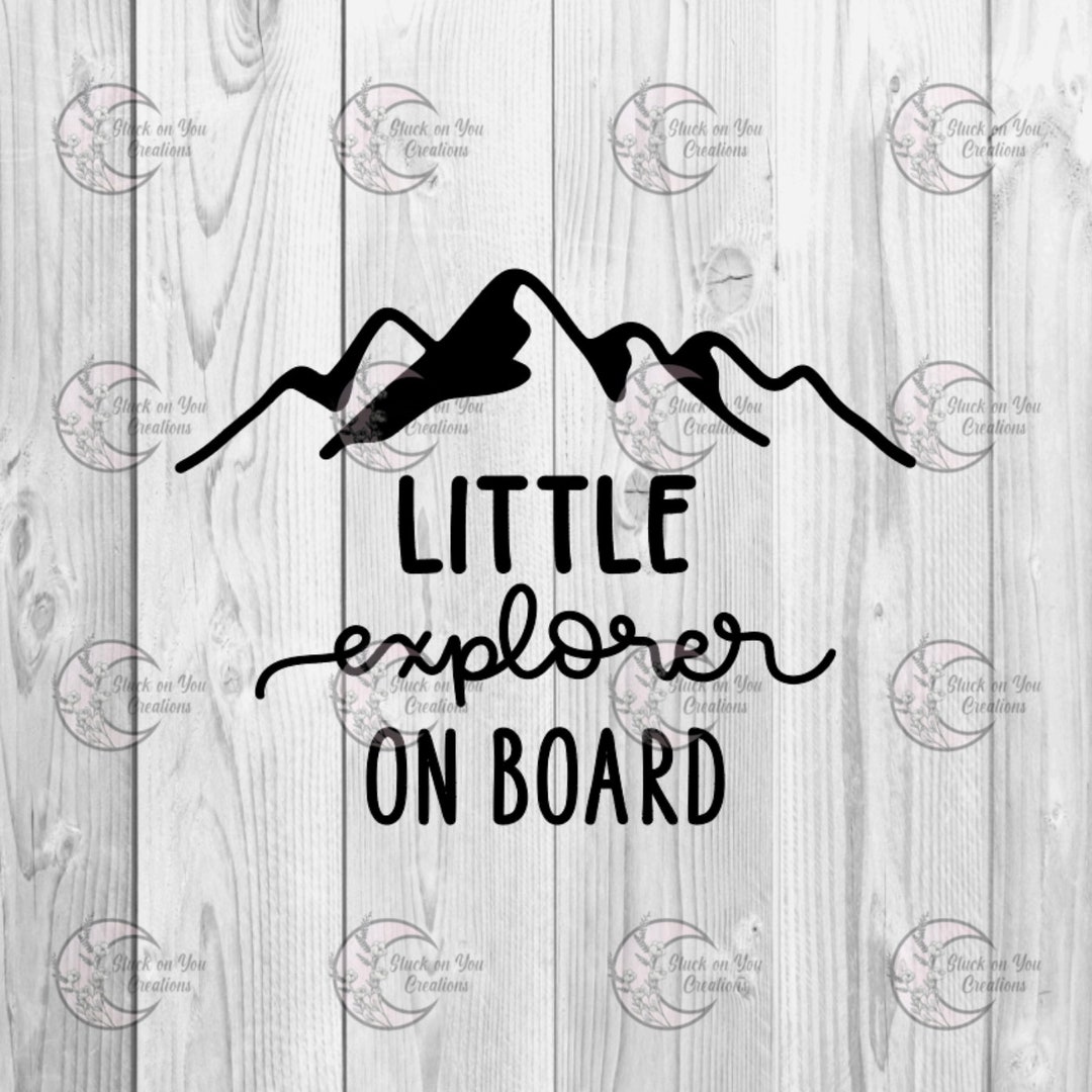 Little Explorer on Board Bumper Sticker / Vinyl Car Decal - Etsy